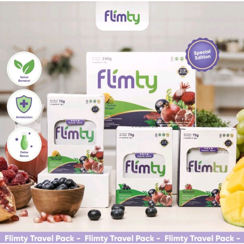 Jual FLIMTY FIBER TRAVEL PACK KEMASAN KECIL ISI 5 SACHET ORIGINAL ASLI ...