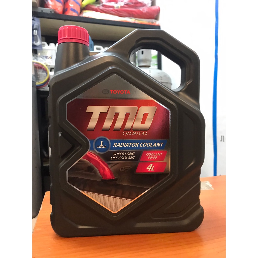 Jual AIR RADIATOR TMO COOLANT TOYOTA SUPER LONG LIFE MERAH PINK 4 LITER ...