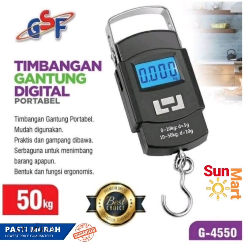Jual Timbangan Digital Gantung Digital 50 kg / Timbangan Koper | Shopee Indonesia