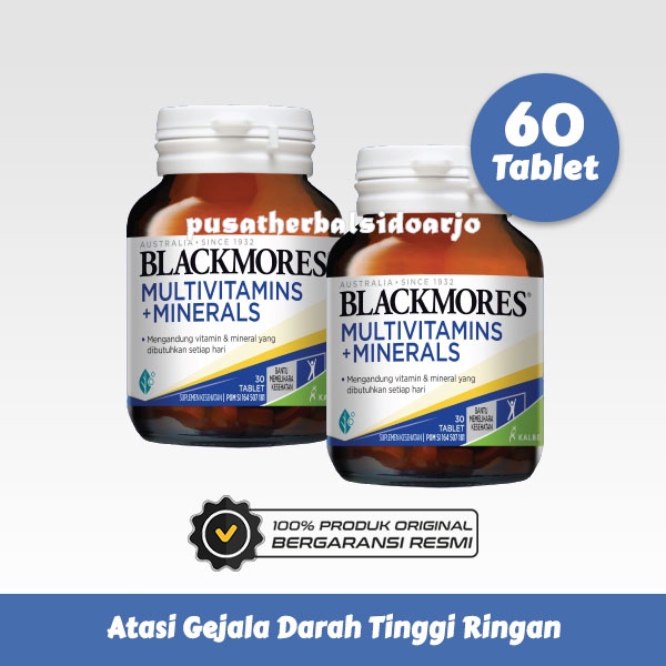 Jual Blackmores Multivitamins + Minerals 60 Tablet Vitamin Harian Kaya Mineral Multivitamin ...