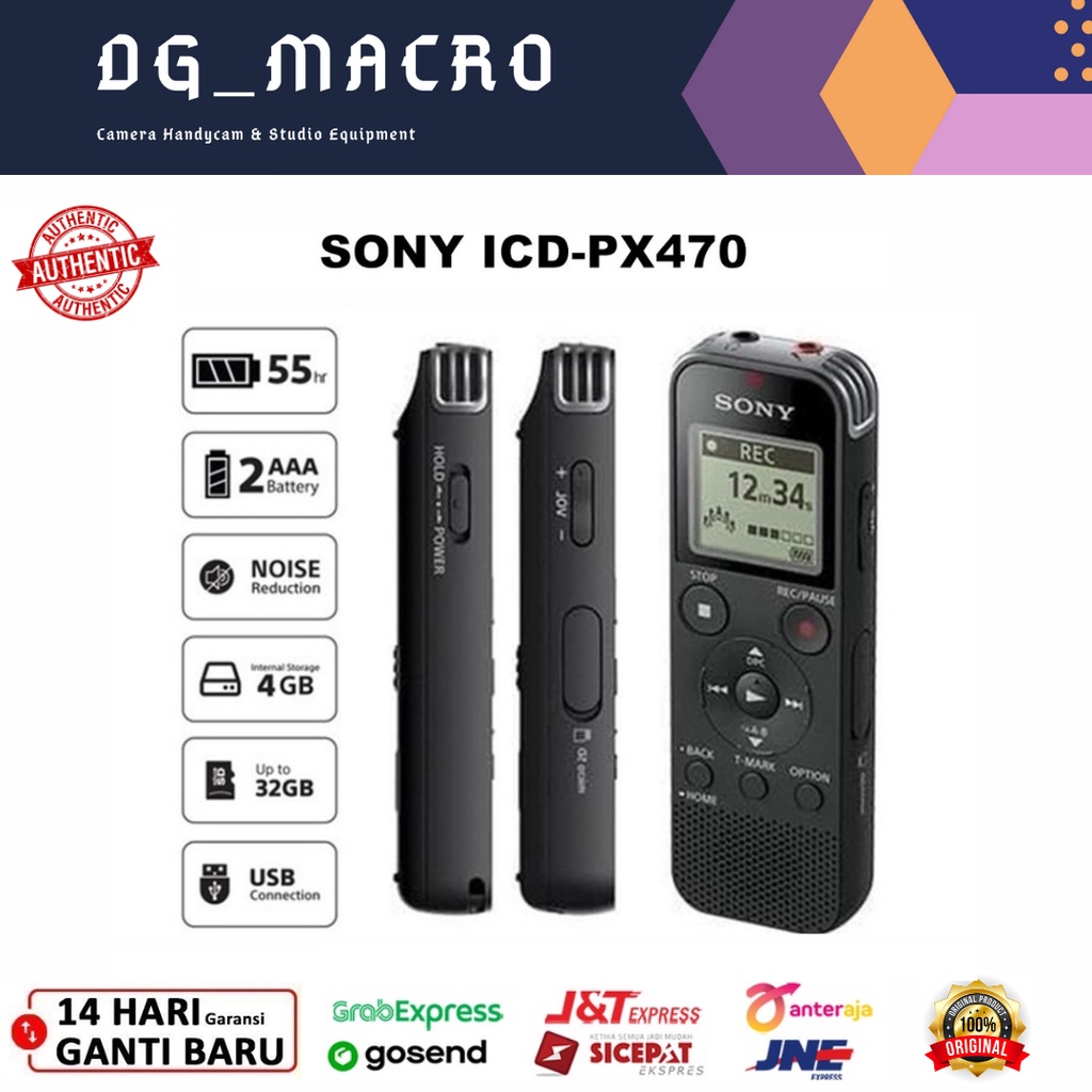 Jual Sony ICD-PX470 Digital Voice Recorder - Perekam Suara Digital ...