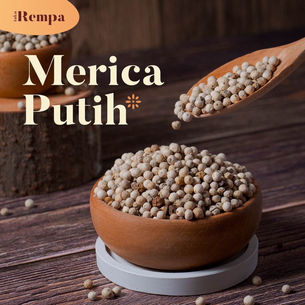 Jual Merica / Lada Putih Butir Biji Utuh / White Pepper Seed 1kg ...