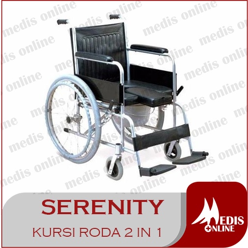 Jual KURSI RODA 2IN1 / Kursi Roda Traveling Travel Serenity Type SR-862 ...