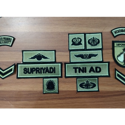 Jual atribut kasad terbaru tni ad 2022 full benang | Shopee Indonesia
