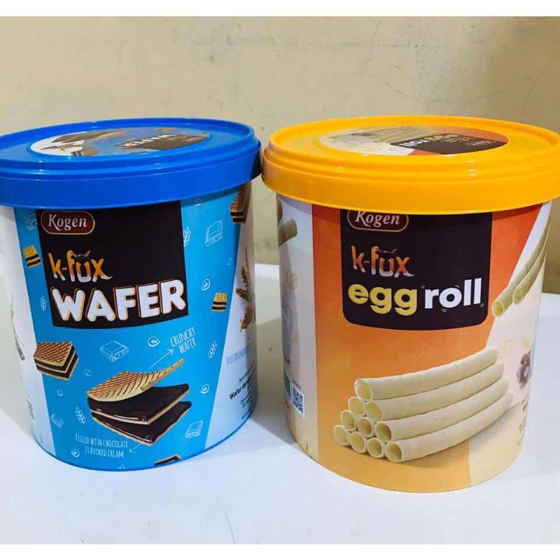 Jual Kogen Kfox Wafer Chocolate 250gr // Kogen Kfox Egg Roll 200gr ...