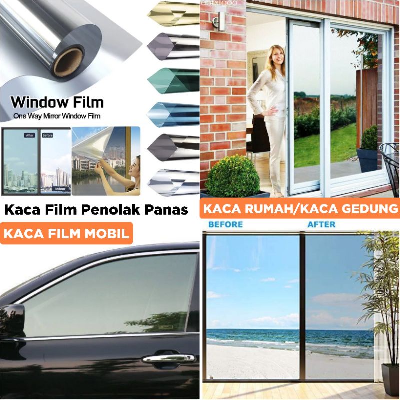 Jual Stiker Kaca Film Jendela Rumah One way Cermin Miror Anti Panas Dan ...