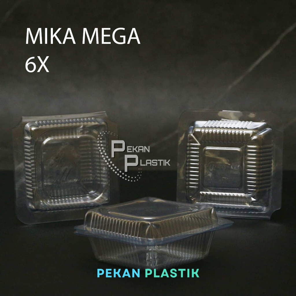 Jual Box Mika Plastik Mega 6X / Mika Klepon / Mika Kecil Jajanan ...