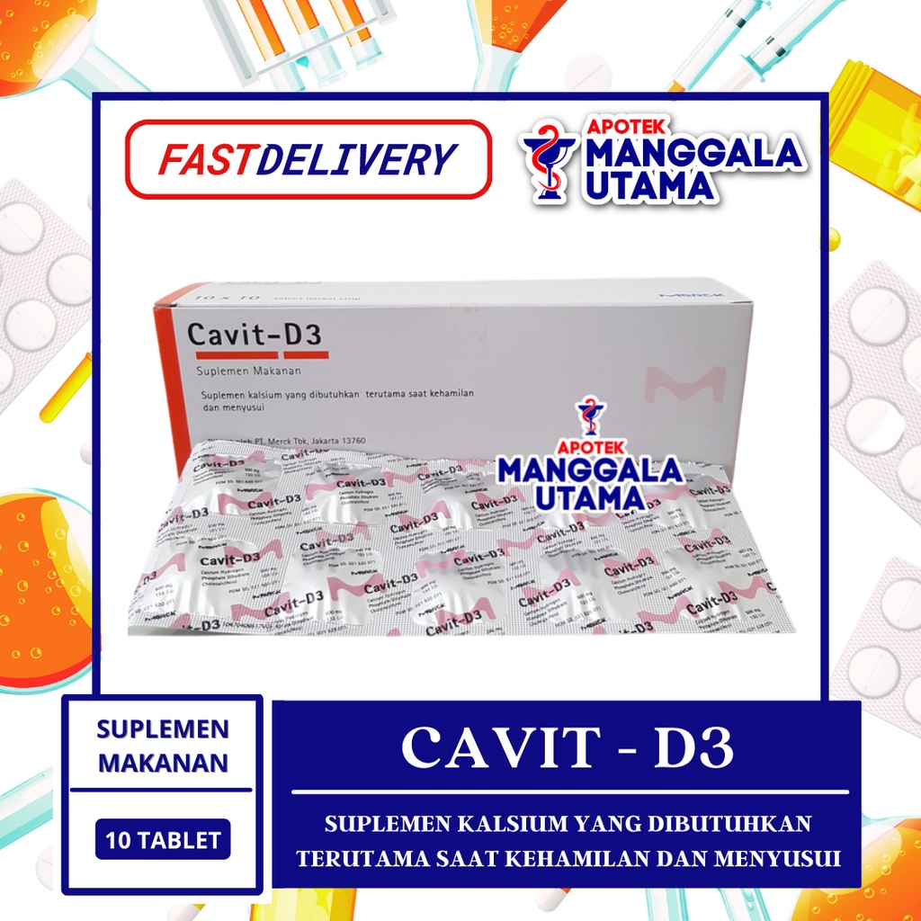Jual CAVIT D3 PER STRIP ISI 10 TABLET | Shopee Indonesia