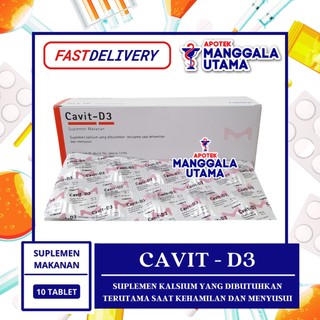 Jual CAVIT D3 PER STRIP ISI 10 TABLET | Shopee Indonesia