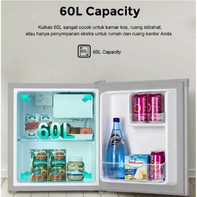 Jual HISENSE KULKAS MINI BAR PORTABLE RR68D4IGN KULKAS COCOK UNTUK HOTEL DAN KOS | Shopee Indonesia