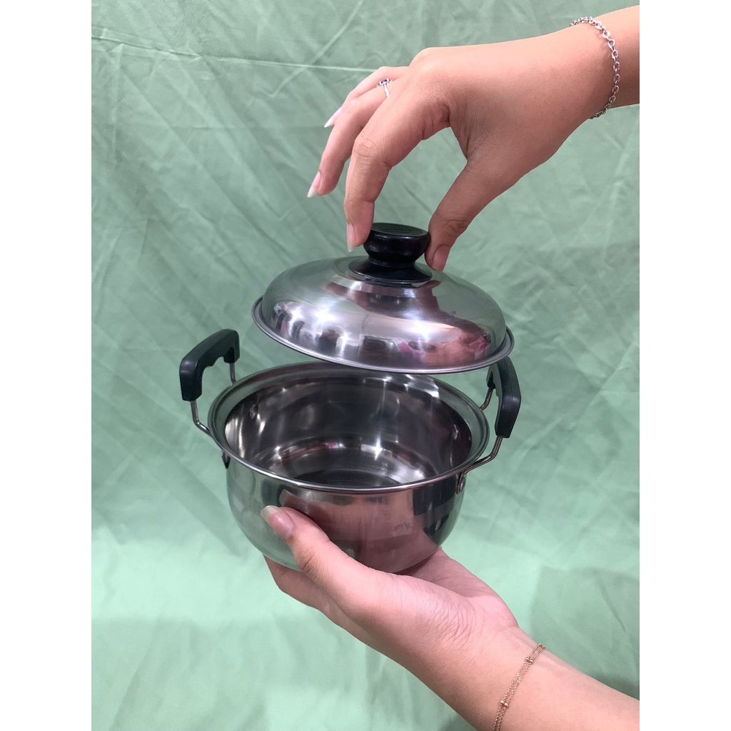 Jual PANCI SET STAINLESS DENGAN TUTUP PANCI Murah / Panci 16cm, 18cm ...