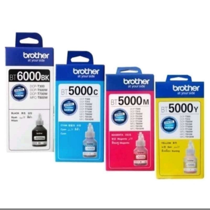 Jual TINTA BROTHER BT-6000/ BT-5000 1 SET ORIGINAL | Shopee Indonesia