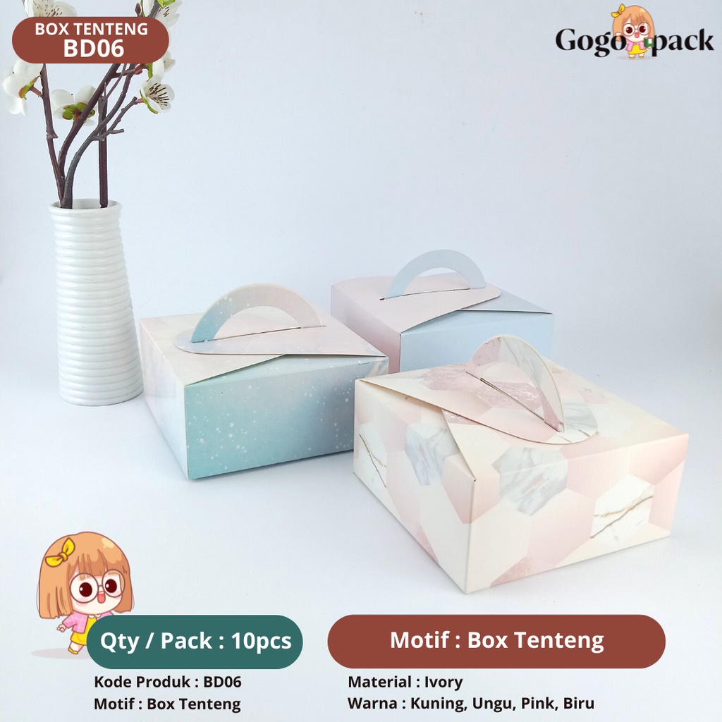Jual Box tenteng 14x14x6.5cm / Box Gable Jingjing / Box Hampers / Box ...