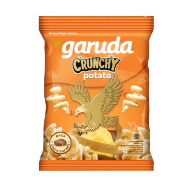 Jual Garuda Crunchy Potato Rasa Daging Sapi BBQ 45gr + 9gr | Shopee ...