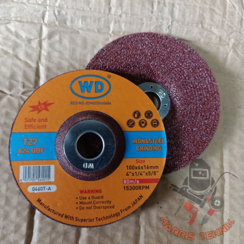 Jual Batu gerinda poles / selep grinding wheel 4" WD per pcs | Shopee ...