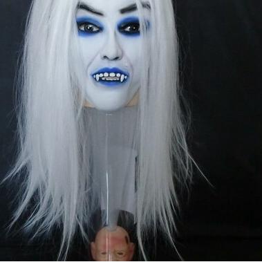 Jual Topeng nenek sihir vampire witch hantu bahan latex lengkap dengan ...