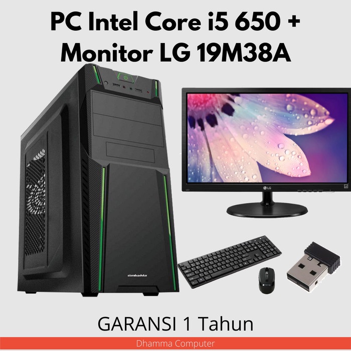 Jual Paket Lengkap PC Rakitan Komputer CPU Intel Core i5 Monitor LED LG 19quot | Shopee Indonesia