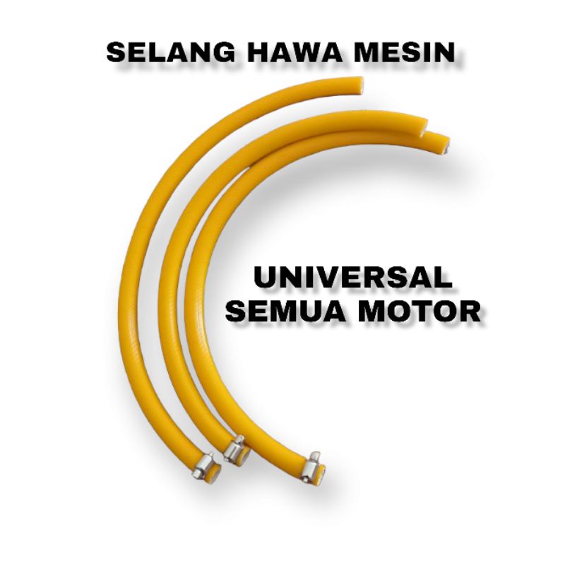 Jual selang hawa mesin plus klem selang hawa mesin kuning 40cm cb gl mp ...