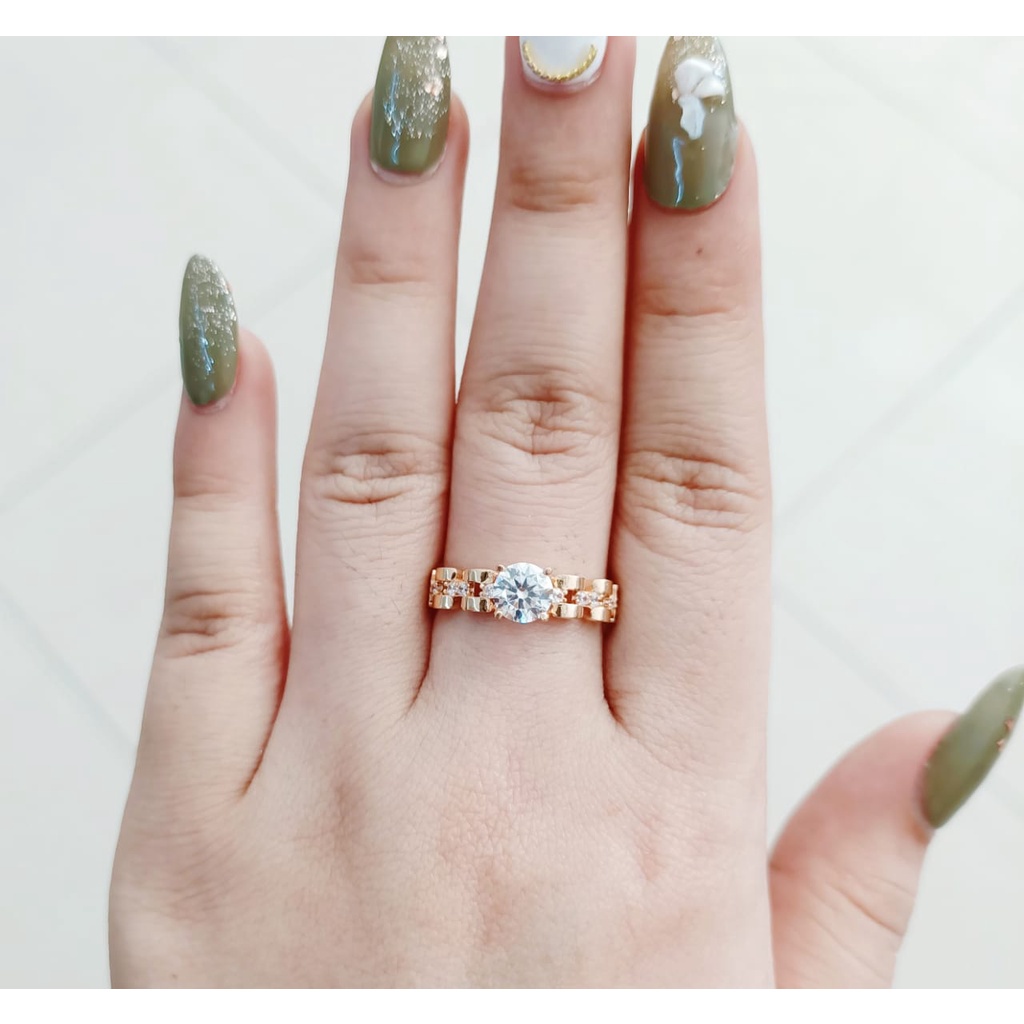 Jual Cincin model mata solitaire kadar 375 8k | Shopee Indonesia