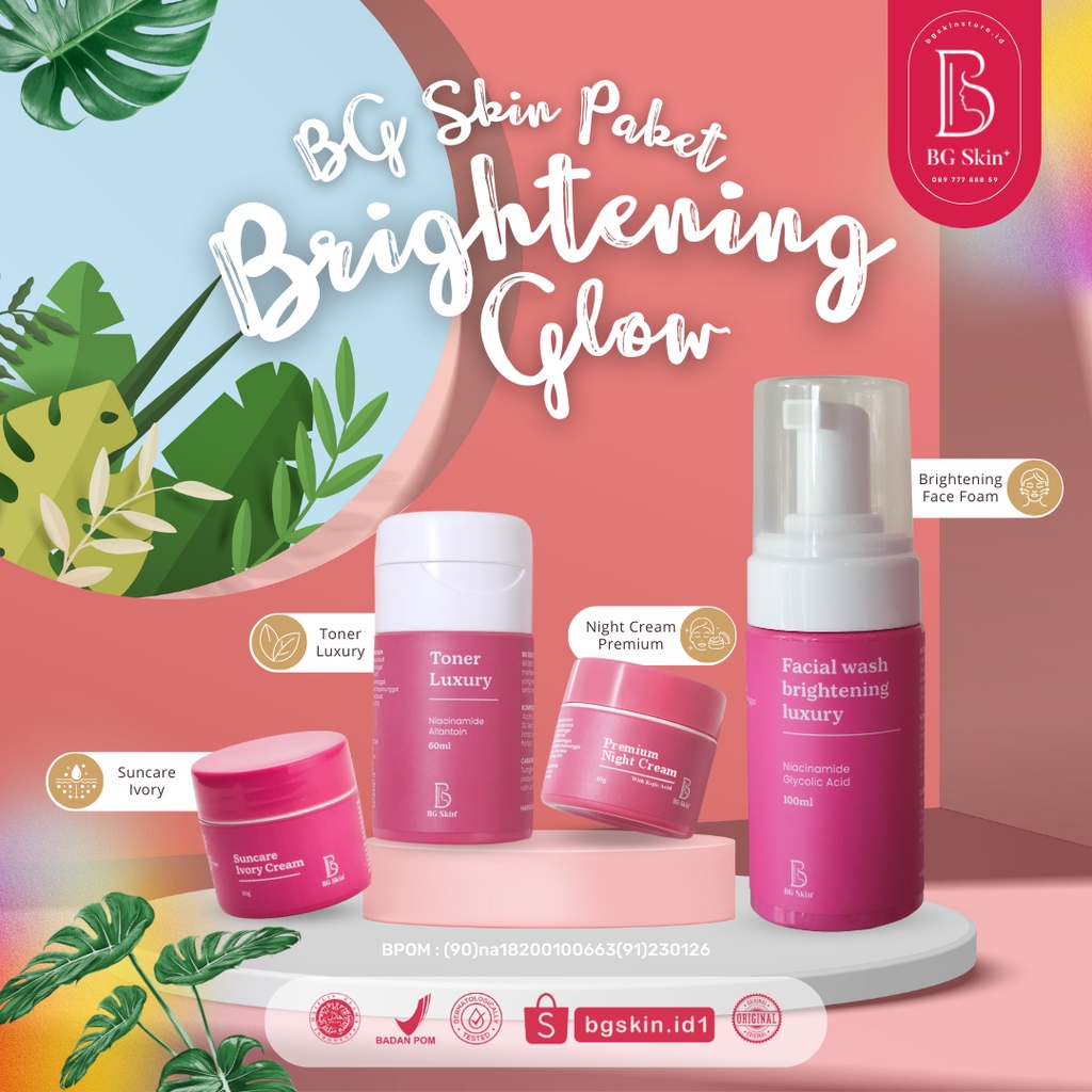 Jual [BG Skin] Paket Brightening Glow/Brightening Pink | Shopee Indonesia
