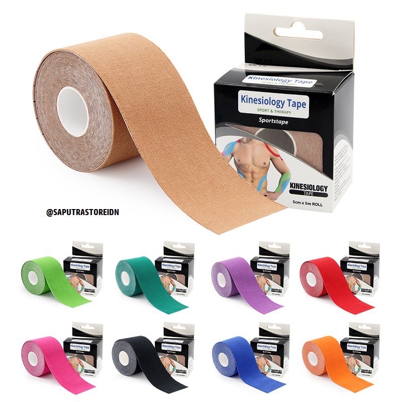 Jual kinesiology tape taping cedera kinesio tape 5cm x 5 m | Shopee ...