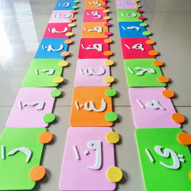 Jual Huruf HIJAIYAH 1 Set Hiasan Dinding Kelas Rumah Pojok Baca peraga ...