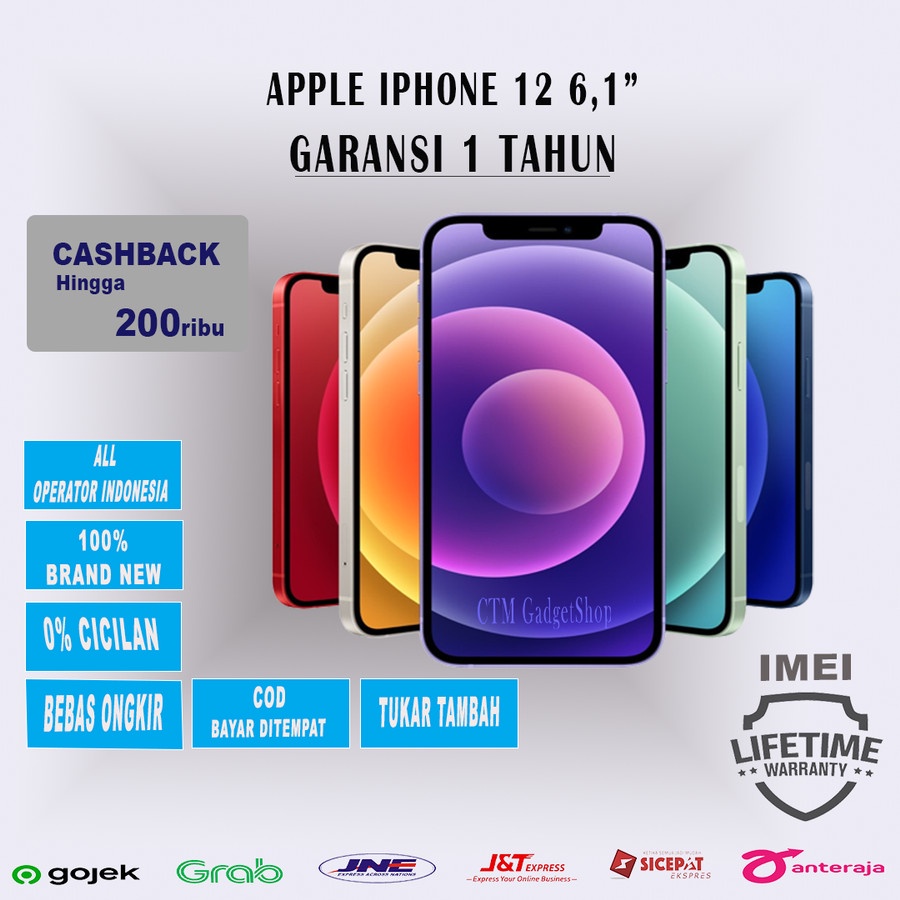 Jual Iphone 12 64GB | 128GB | 256GB | - Garansi 1 Tahun | Shopee Indonesia