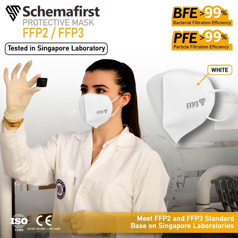 Jual MASKER MEDIS N95 FFP3 4 PLY DEWASA (STERIL) WHITE 1 BOX isi 12 PCS | Shopee Indonesia