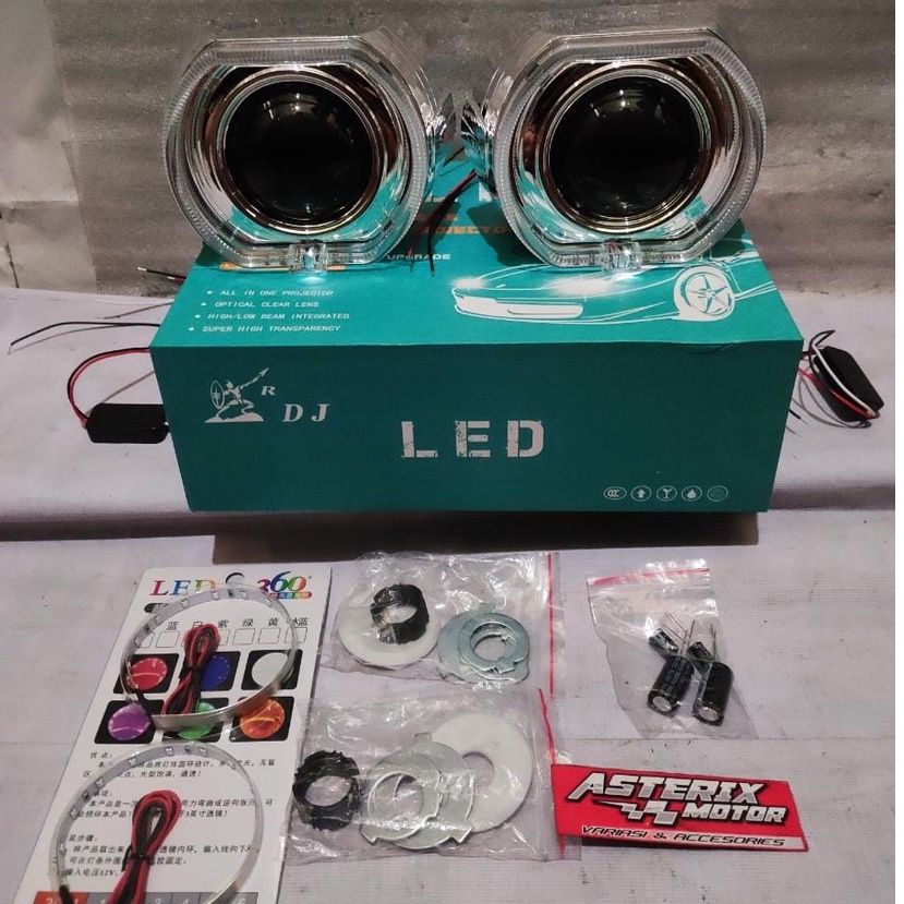 Jual BILED Projector Lampu biled LED Projektor Lampu Laser 3.0 inch PLus Shroud Led model BMW ...