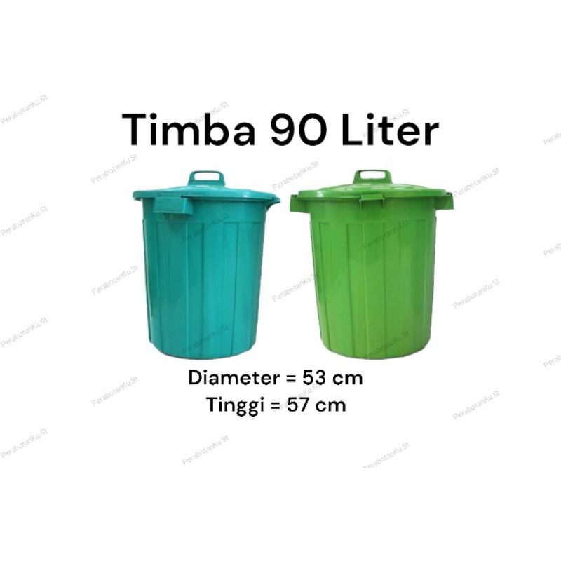 Jual TIMBA 90 LITER / TONG AIR JUMBO / TEMPAT SAMPAH JUMBO / BAK TINGGI ...