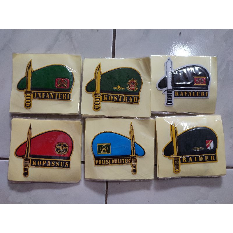 Jual STIKER BARET KOPASUS/RAIDER/PM/KAVALERI/STIKER MOTOR/STIKER MOBIL ...