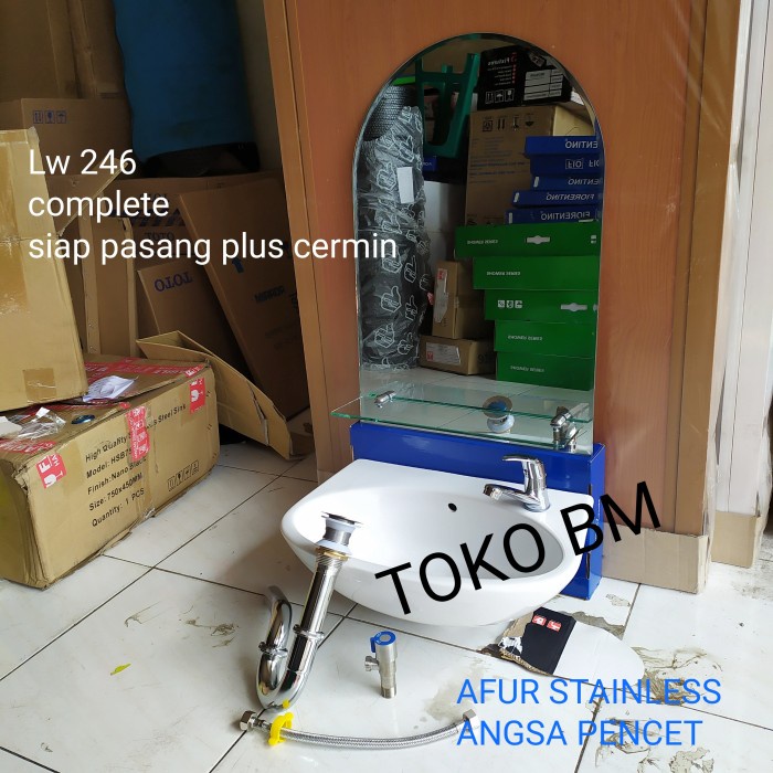 Jual Wash Wastafel Set/Paket Wastafel Toto Lw 246 J | Shopee Indonesia