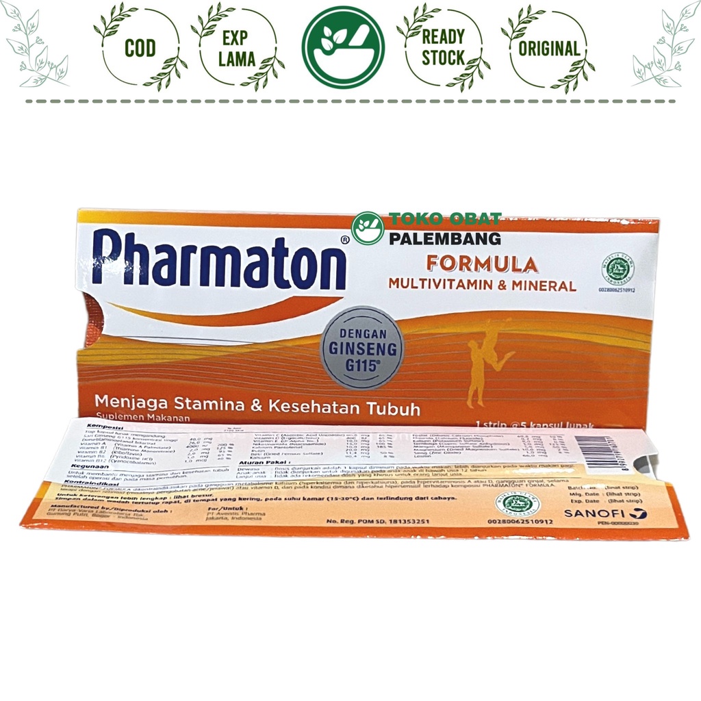 Jual PHARMATON FORMULA 5 KAPSUL Lunak KESEHATAN TUBUH MULTIVITAMIN ...