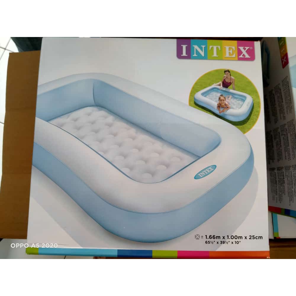 Jual Intex 57403 Kolam Renang Anak [166cm x100cm] / Rectangular Baby ...