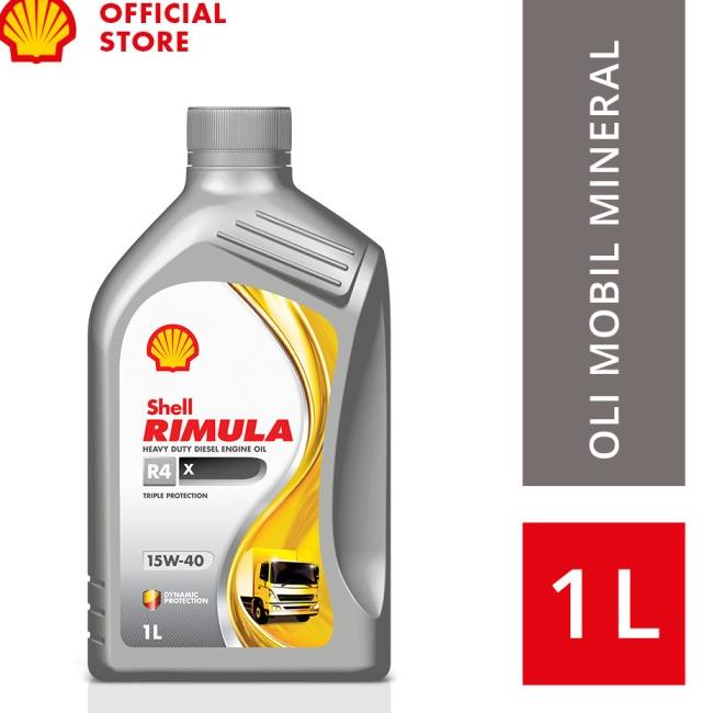 Jual Oli Mesin Mobil Shell Rimula R4X (1L) | Shopee Indonesia