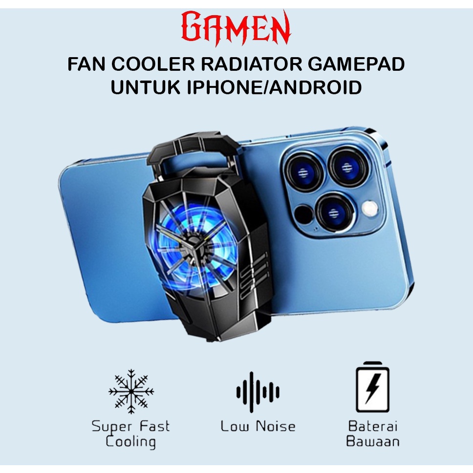 Jual GAMEN GMR02 Fan Cooler Radiator Gamepad Pendingin HP Cooling Pad ...