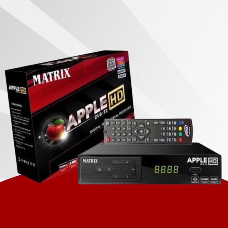 Jual Set Top Box Tv Digital Matrix DVB T2 Apple HD EWS / set top box ...