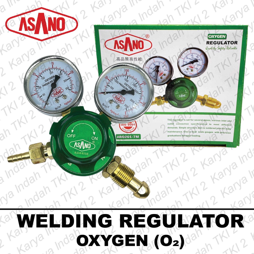 Jual Welding Regulator OXYGEN ASANO Regulator Las Oksigen Tabung Las ...