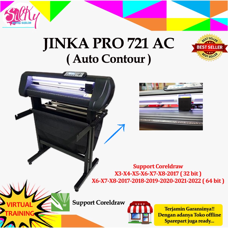 Jual Mesin Cutting Sticker Jinka Pro AC 721 - 60cm ( Auto Countur ...