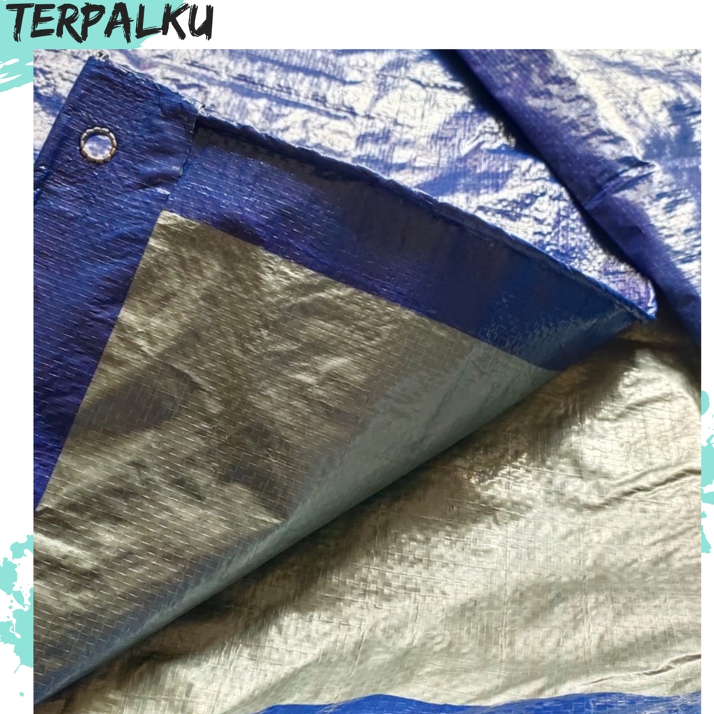 Jual Terpal A2 lokal 3x3 Biru Silver | Shopee Indonesia