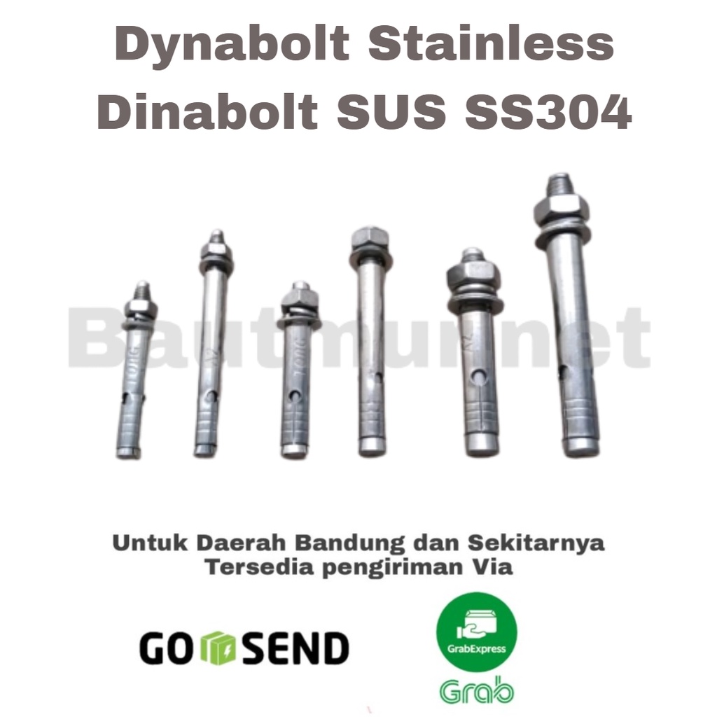 Jual Dynabolt Stainless Steel 10x90 Selongsong | Dinabolt Ramset 10x90 ...