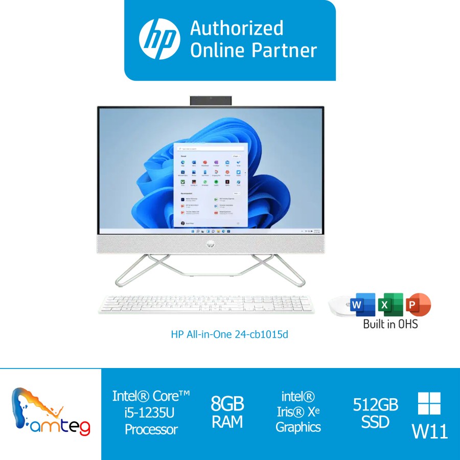 Jual HP PC AIO 24-cb1015d AiO i5-1235U / 8GB / 512GB / 23,8 IPS-Full-HD ...