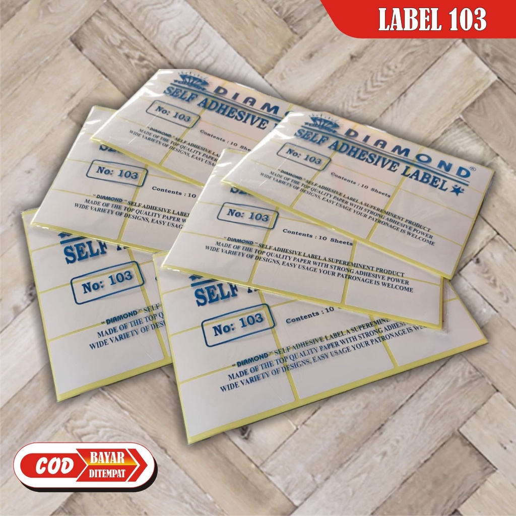 Jual Stiker Lebel 103 Untuk undangan, Stiker Tamu Isi Per Pack | Shopee ...