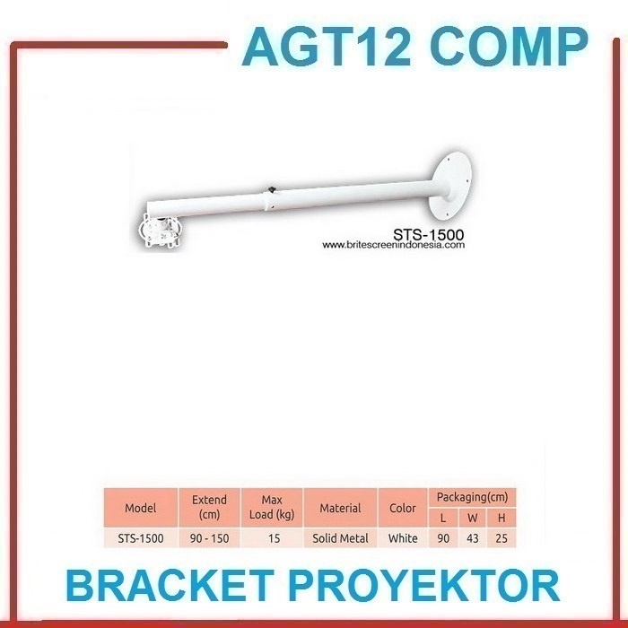 Jual Brite Short Throw Bracket Proyektor STS-1500 Gantungan Projector ...