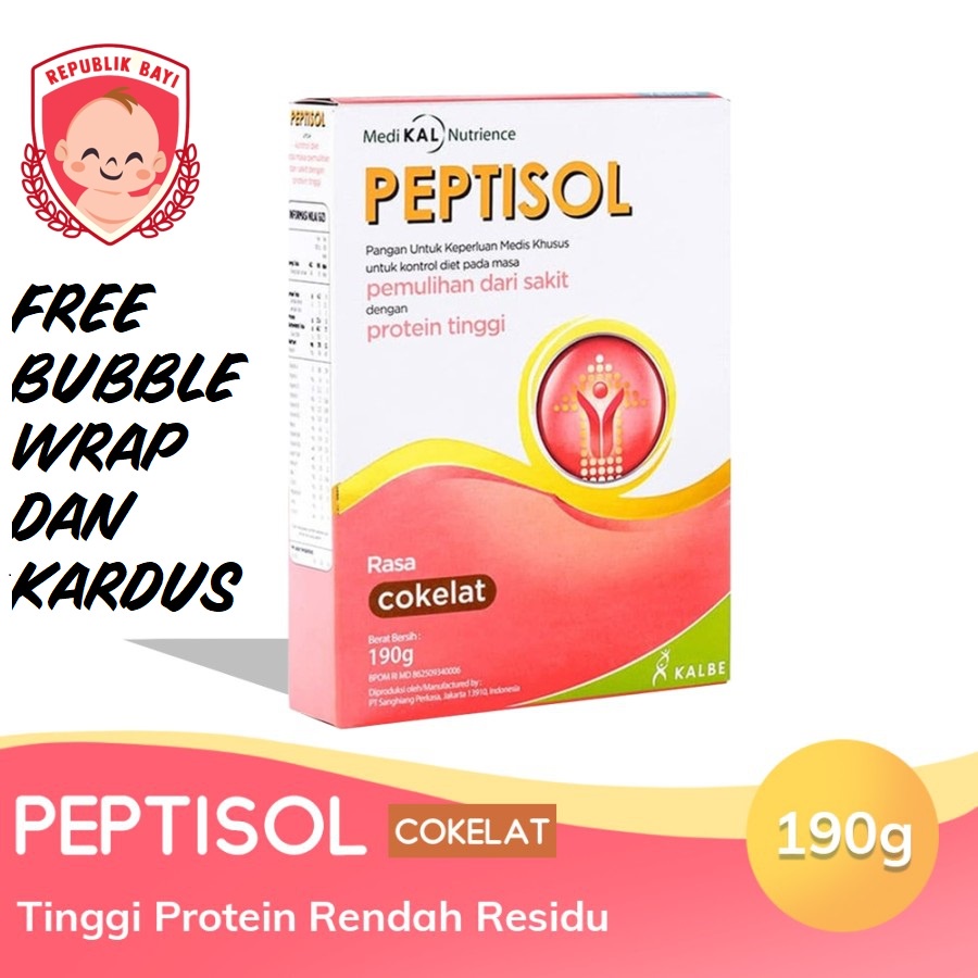 Jual Peptisol Coklat 190 gram Nutrisi Tinggi Protein TERBARU MURAH FREE ...