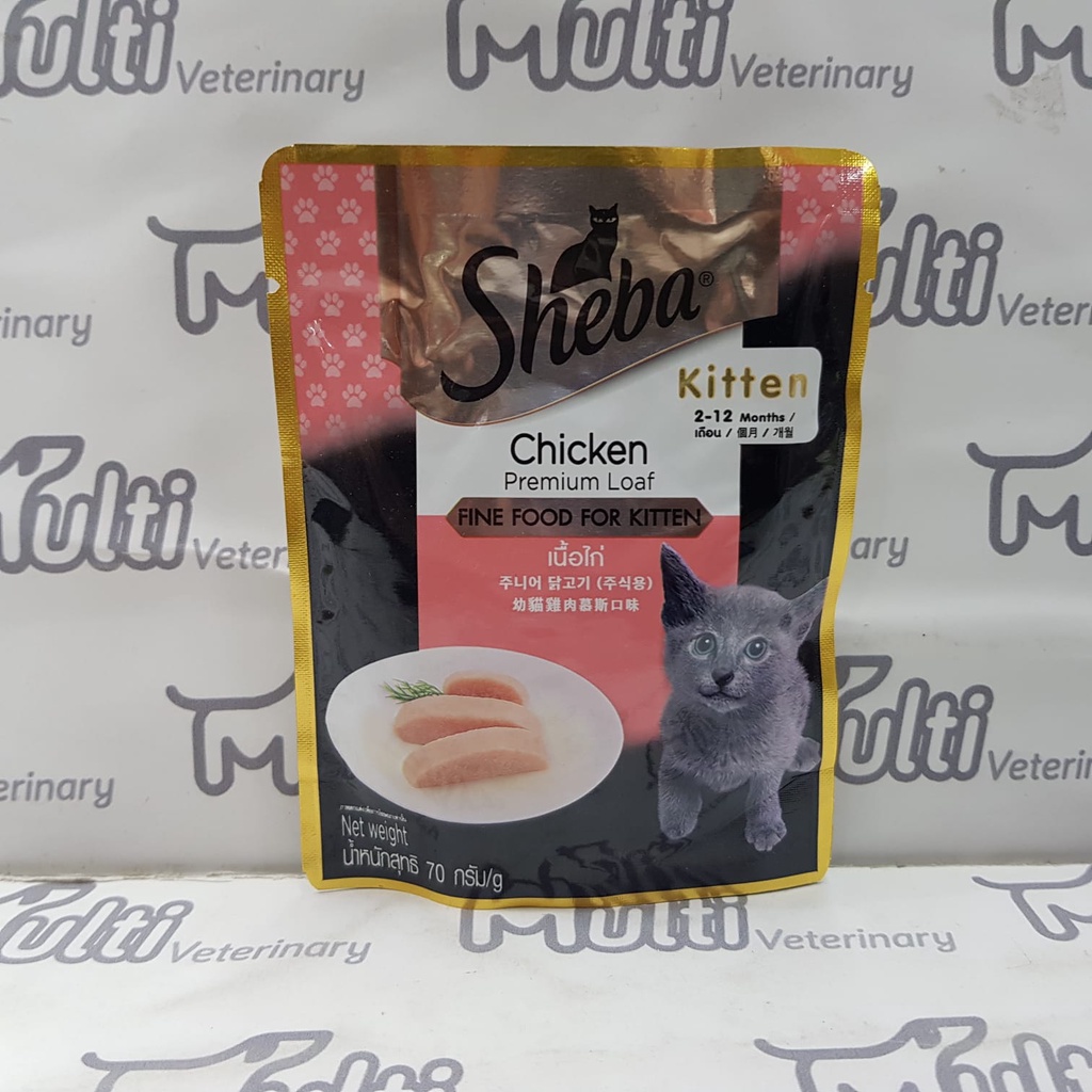 Jual Sheba POUCH KITTEN 70gr CHICKEN Makanan Basah Premium Anak Kucing ...