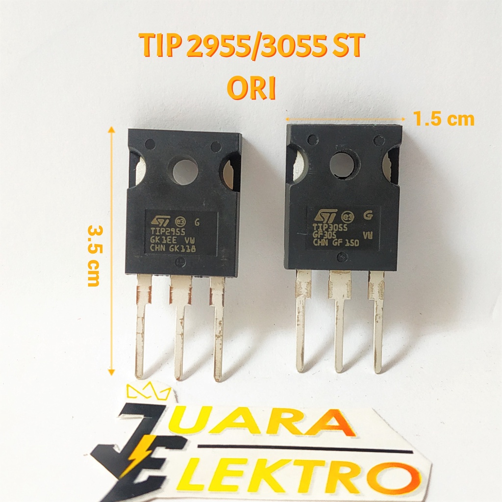 Jual Transistor TIP 2955/3055 ST ORI | (TR) Transistor TIP 2955/3055 ST ...