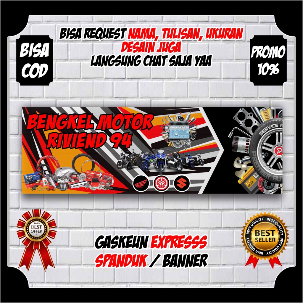 Jual SPANDUK BANNER BENNER BENGKEL MOTOR MURAH KEREN KEKINIAN SPANDUK ...
