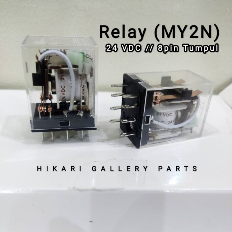 Jual Relay MY2N 24 Volt 8pin Tumpul Zn MY2N 24V 8 pin / Relay MY2N 24Vdc 24volt 8 Pin Kaki ...