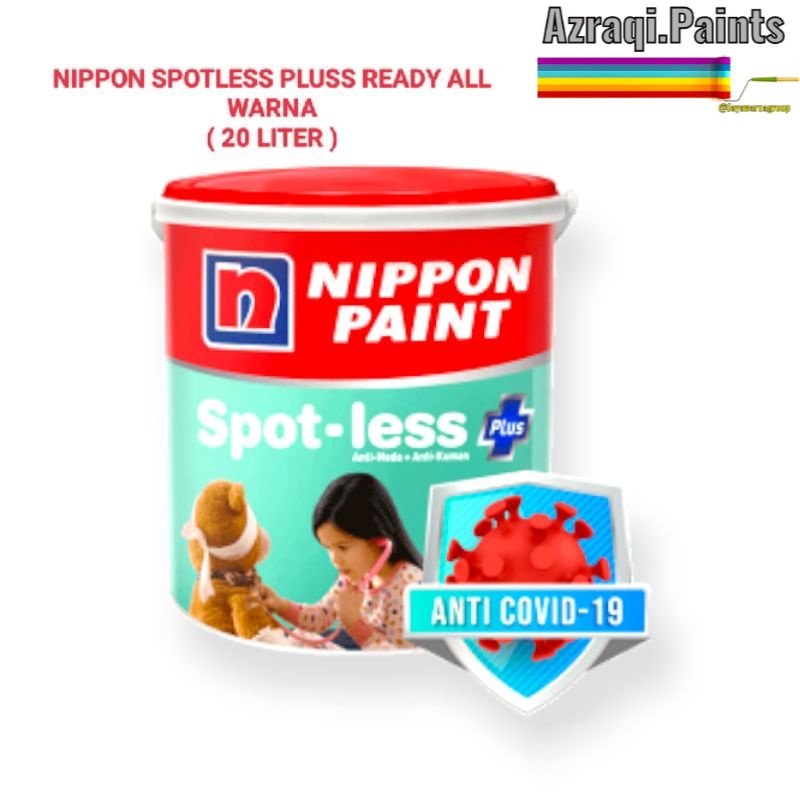 Jual NIPPON SPOTLESS PLUS ANTI BAKTERI INTERIOR ( 20 LITER ) ALL WARNA | Shopee Indonesia